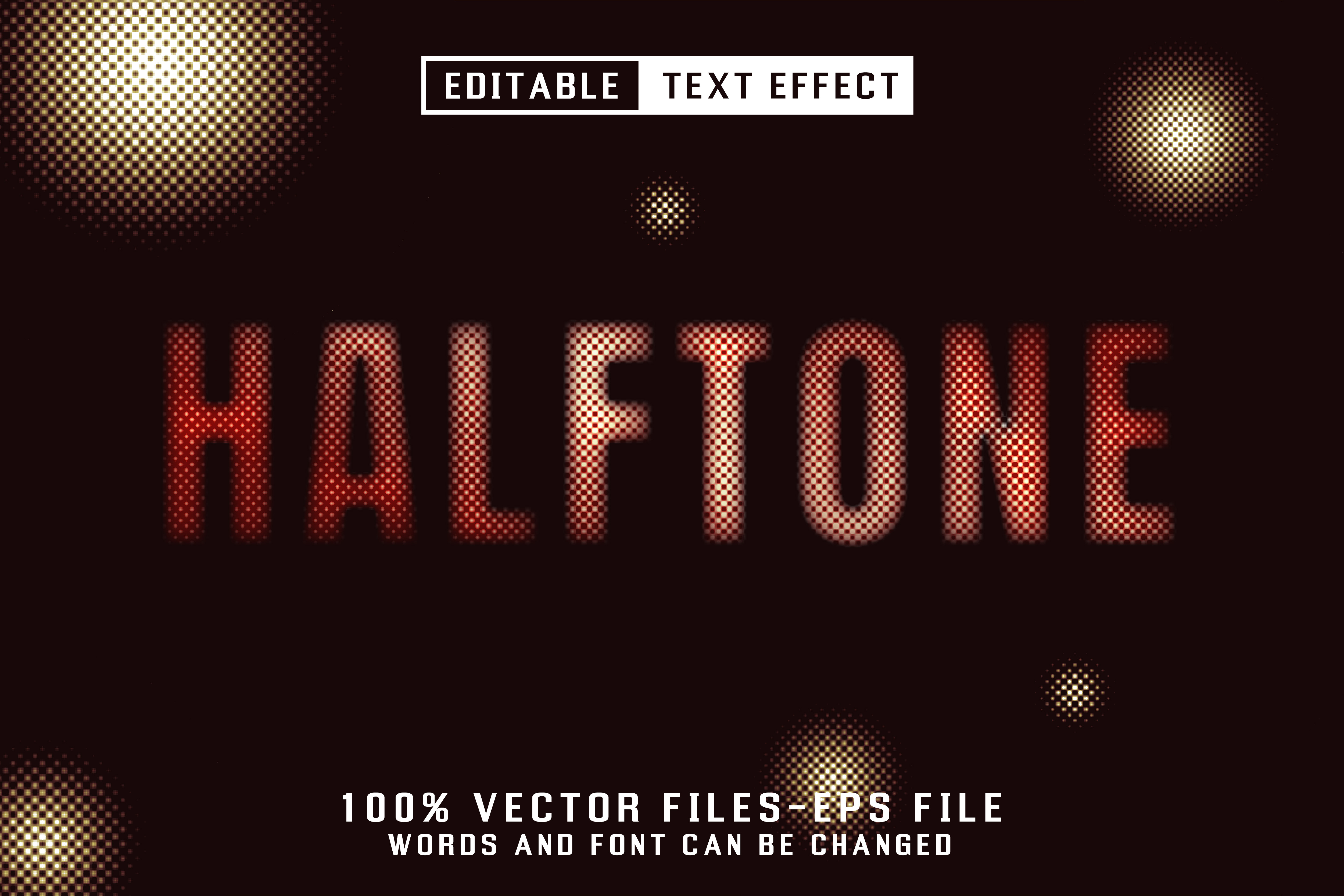 Halftone Editable Text Effect, Add-ons | GraphicRiver